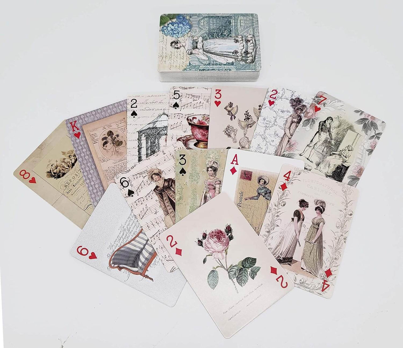 Jane Austen Romantic Historical Playing Cards Deck for Games, Tea Part