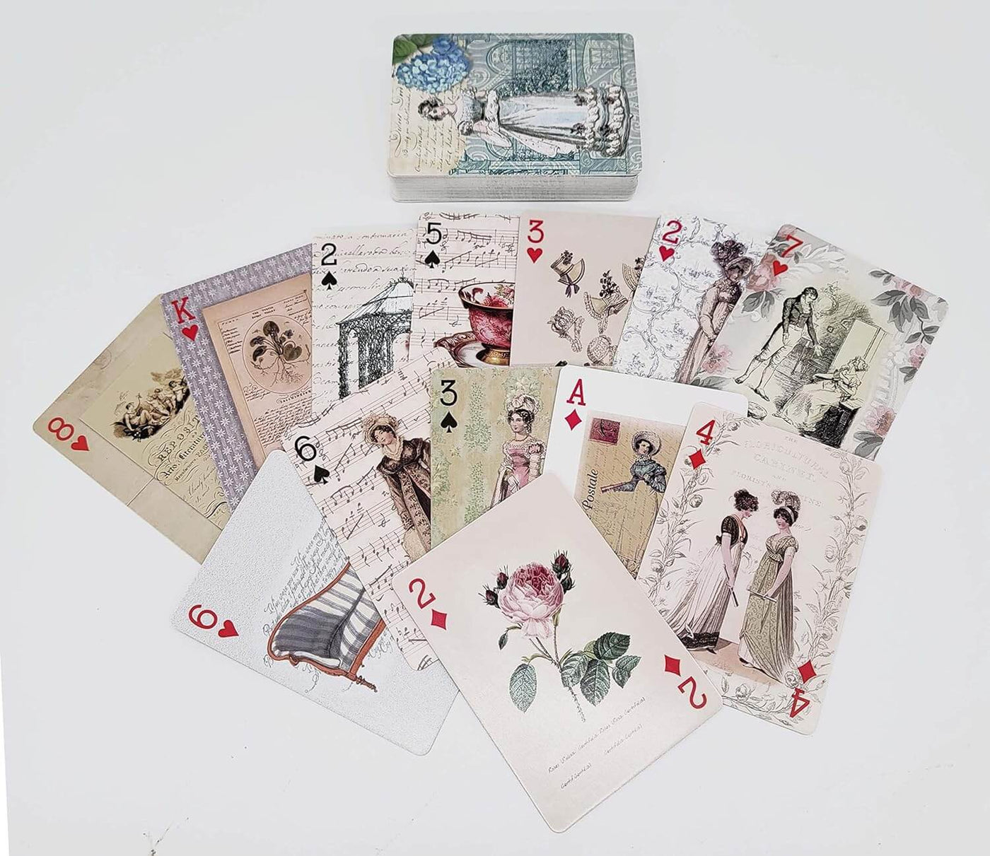 Jane Austen Romantic Historical Playing Cards Deck for Games, Tea Part